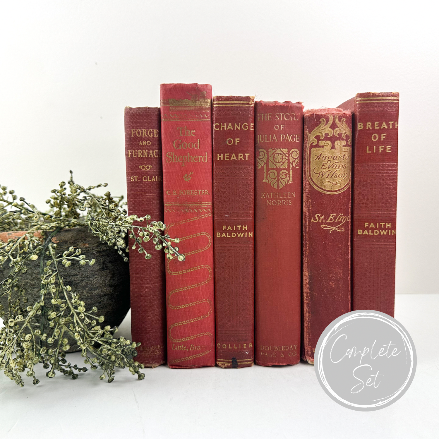 Red Stack of Books – Elements
