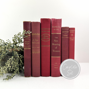 Red Bookshelf Decor – Elements