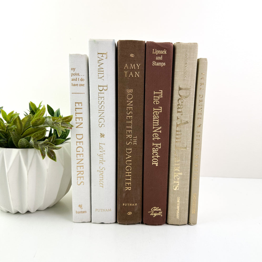 Brown and White Book Decor – Elements