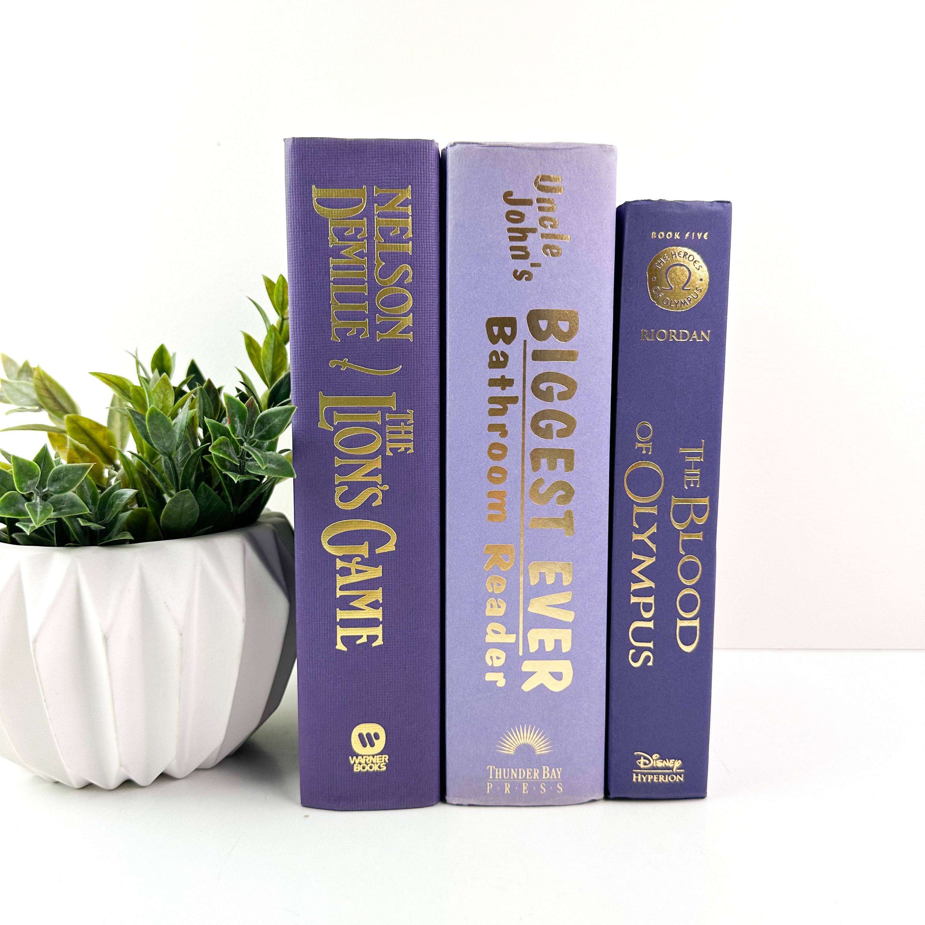 Purple Stack of Books – Elements