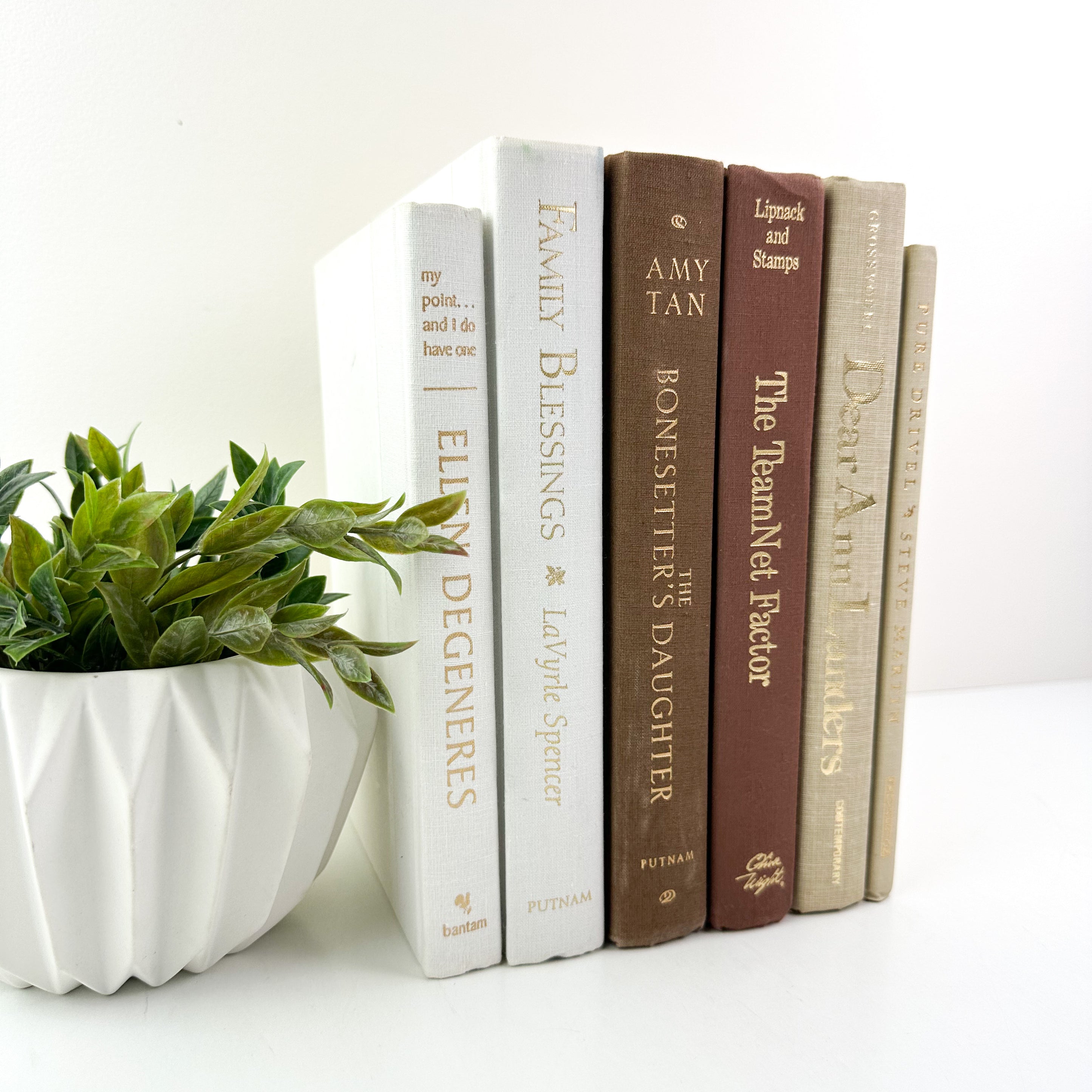 Brown and White Book Decor – Elements