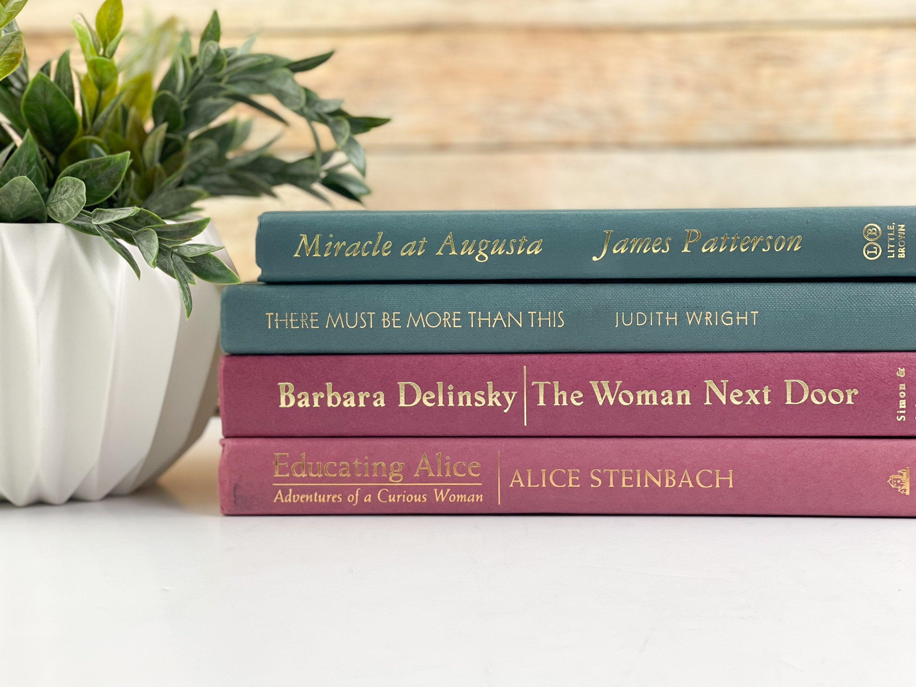 Green and Maroon Decorative Books – Elements