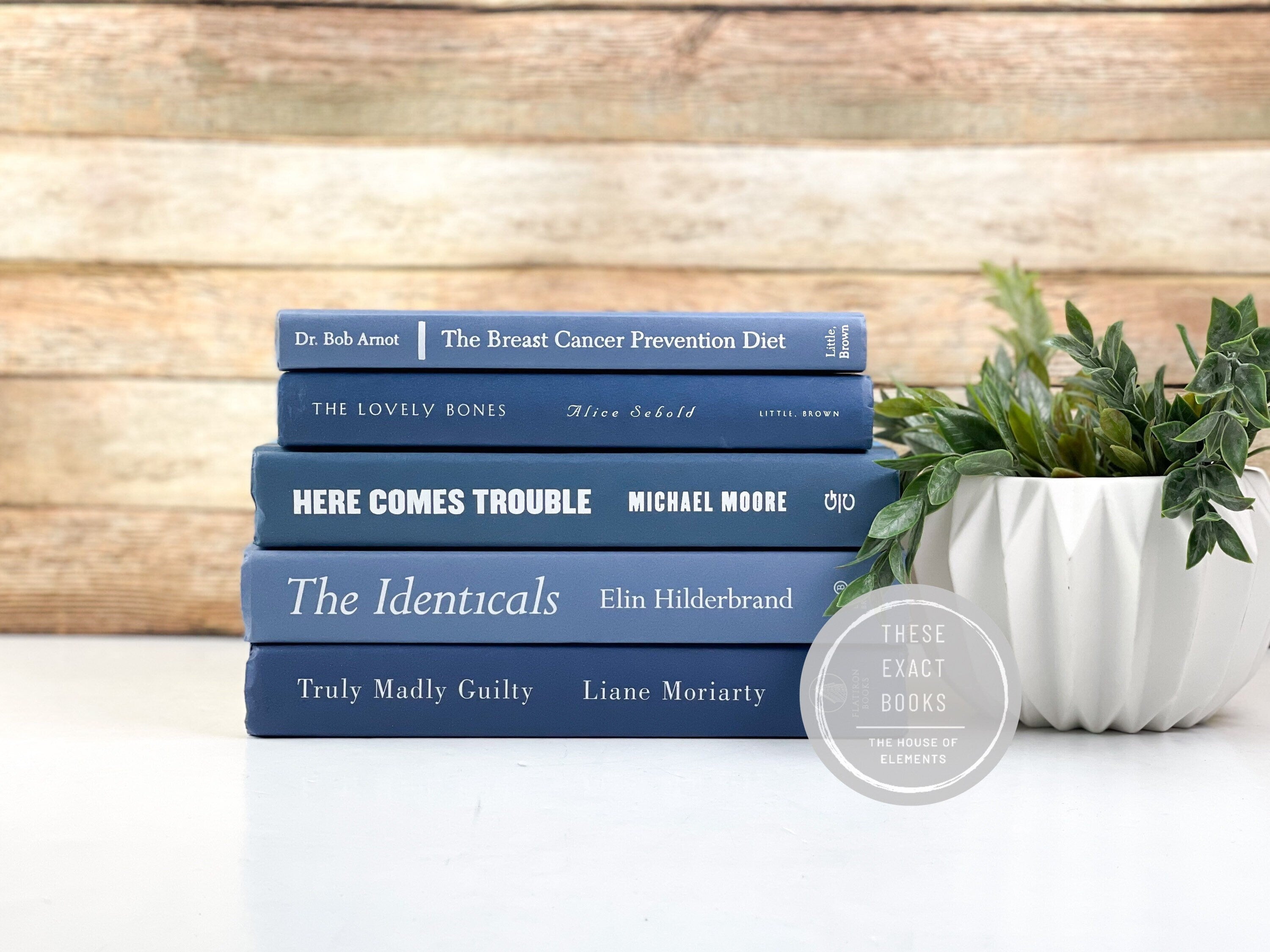 Blue Stack of Books – Elements