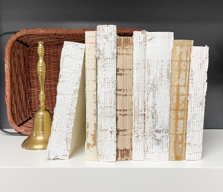 Distressed White Books for Home Decor – Elements