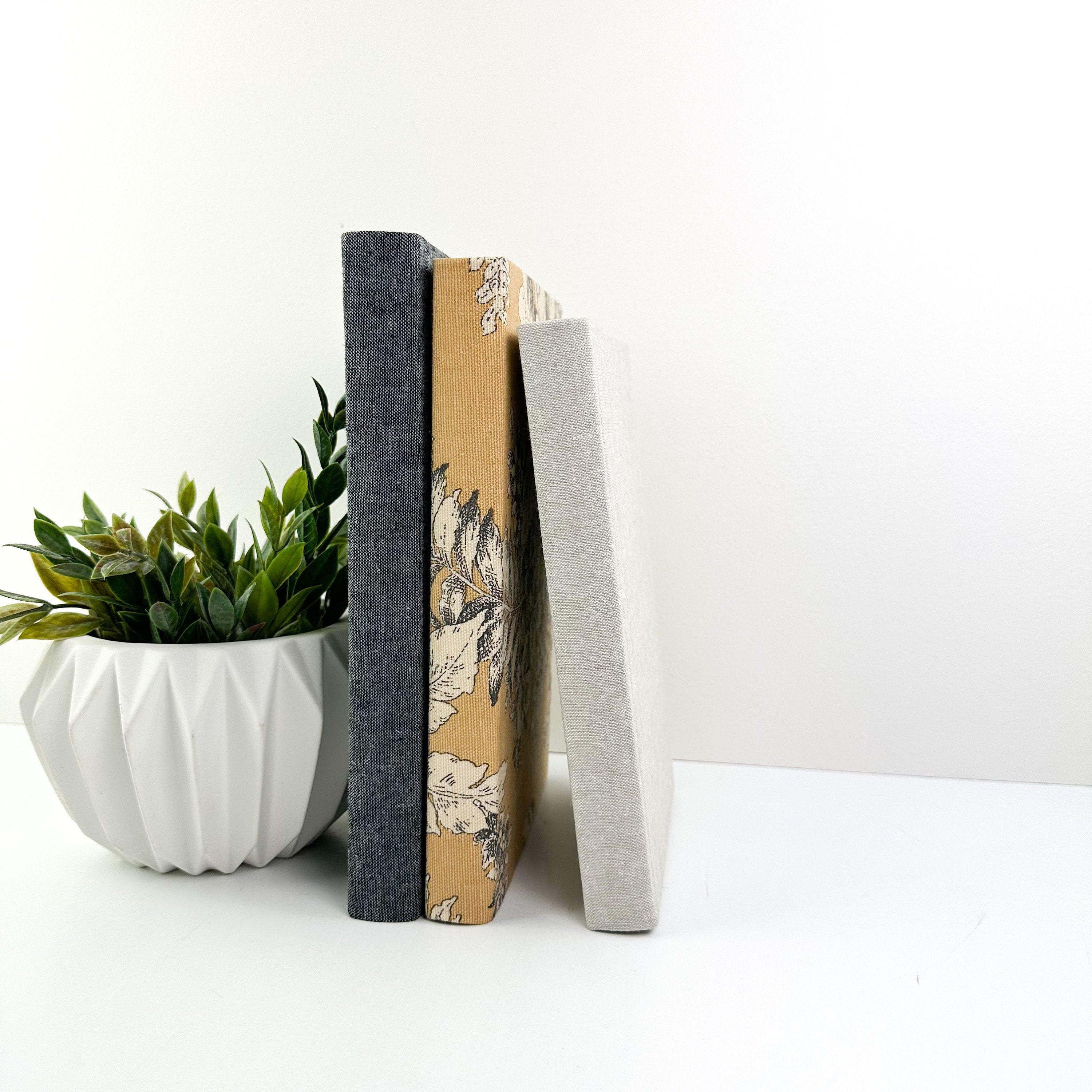 Yellow Linen Covered Book – Elements