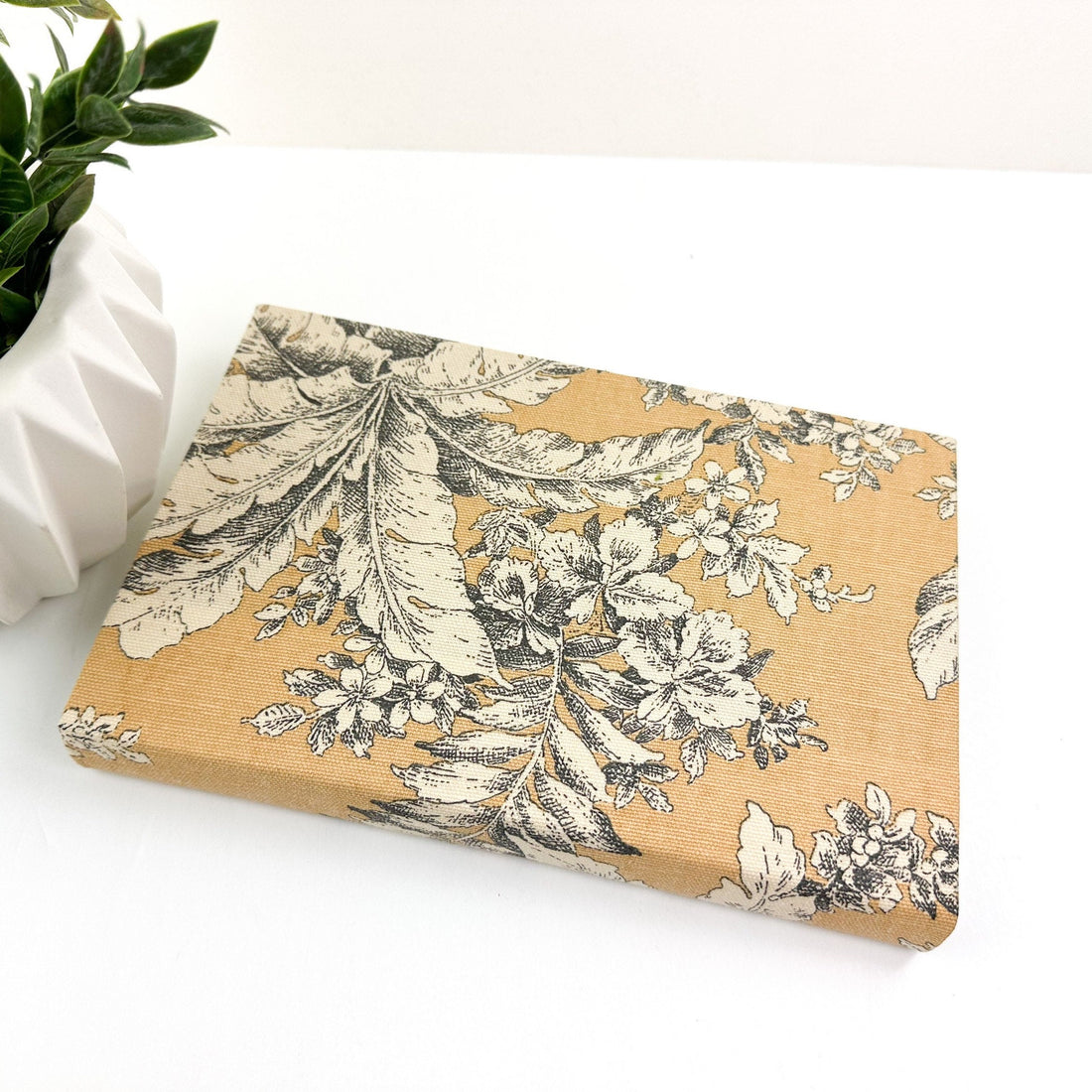 Yellow Linen Covered Book – Elements