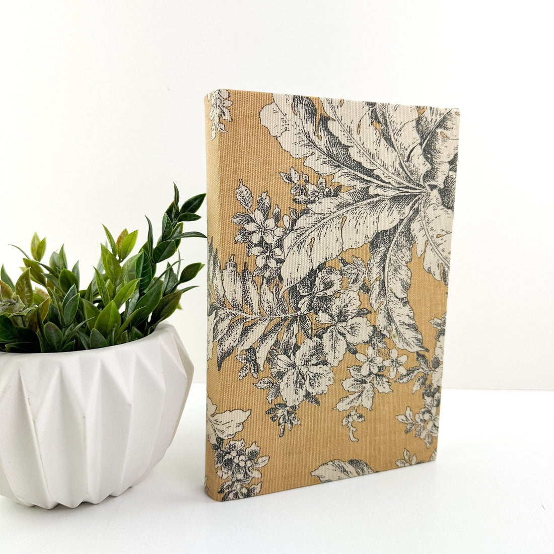 Yellow Linen Covered Book – Elements