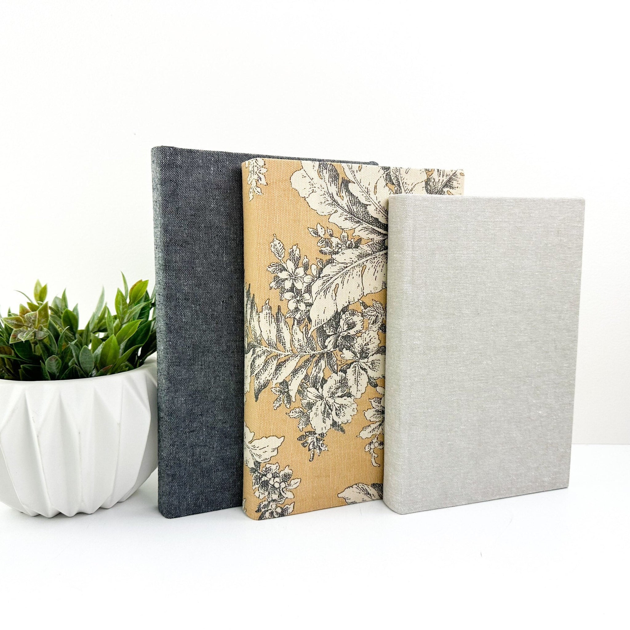 Yellow Linen Covered Book – Elements