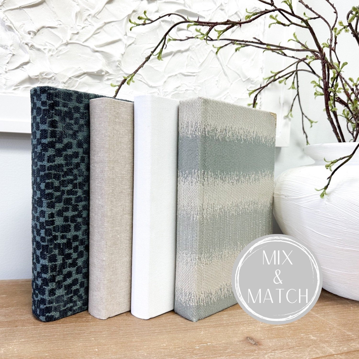 Fabric Covered Books – Elements