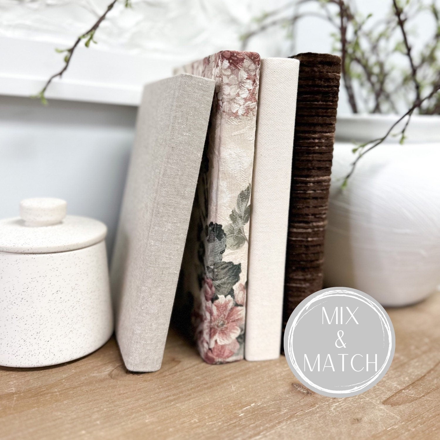 Brown Decorative Books for Shelf Decor – Elements
