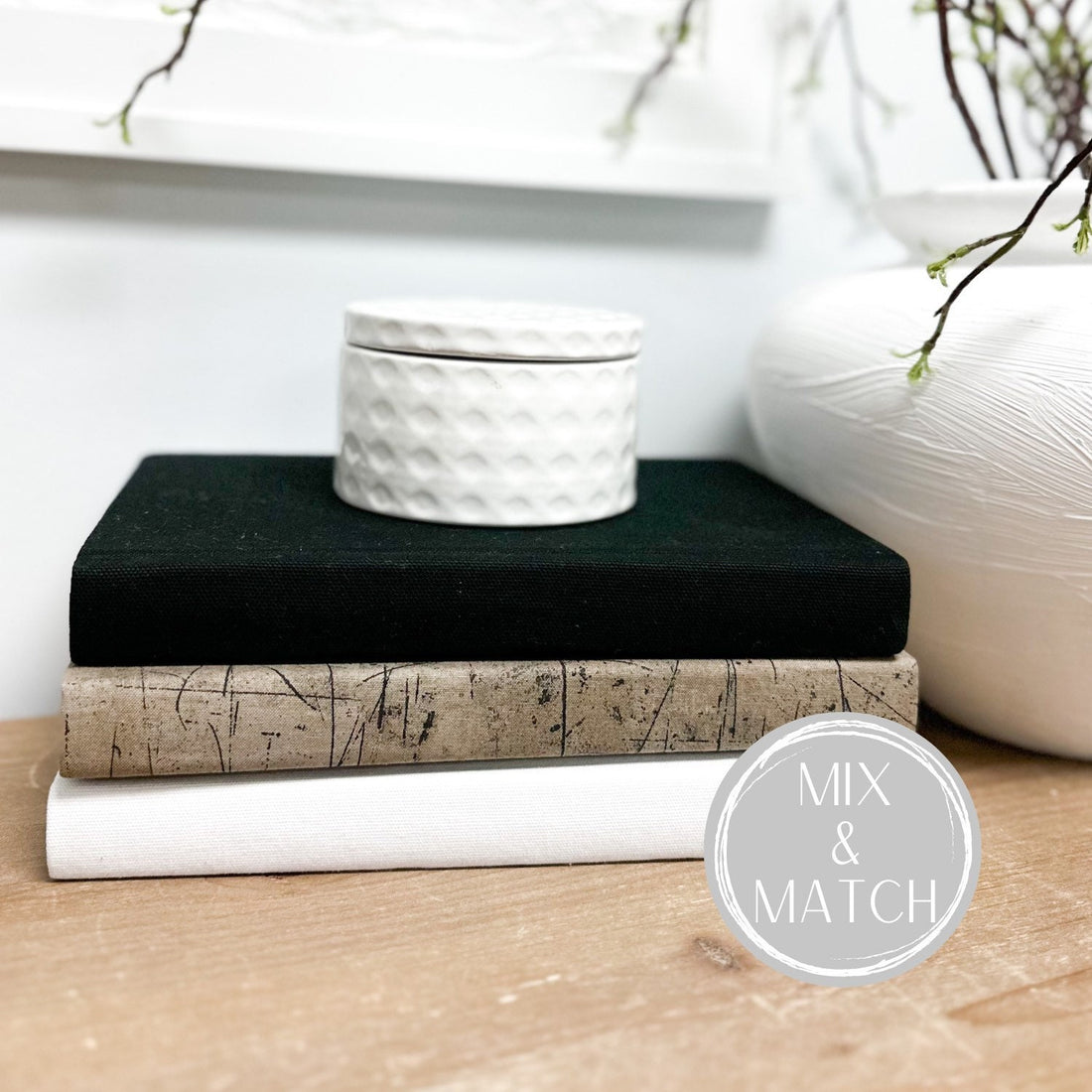 Cream Decorative Books – Elements