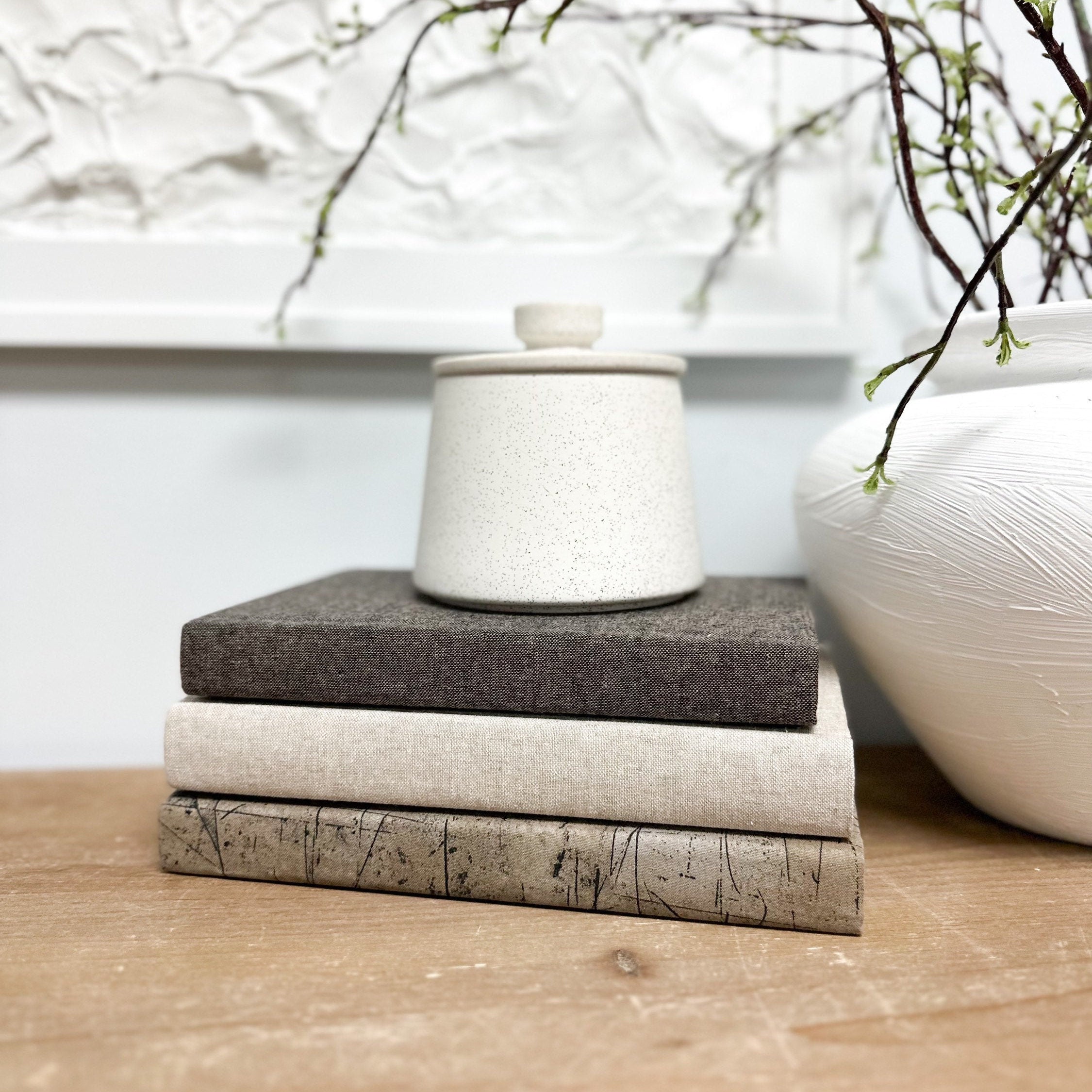 Cream Decorative Books – Elements