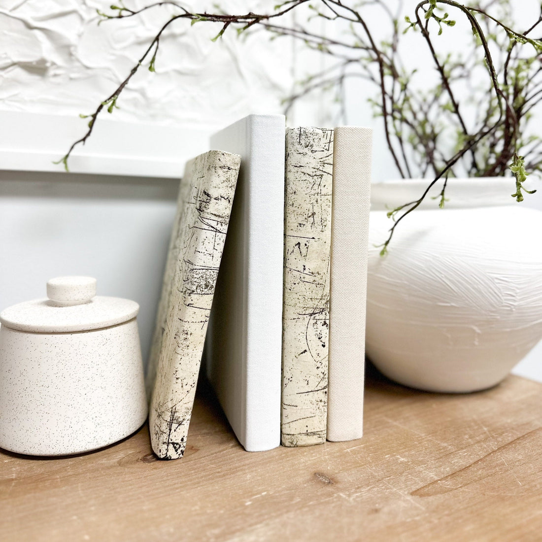 Cream Decorative Books – Elements