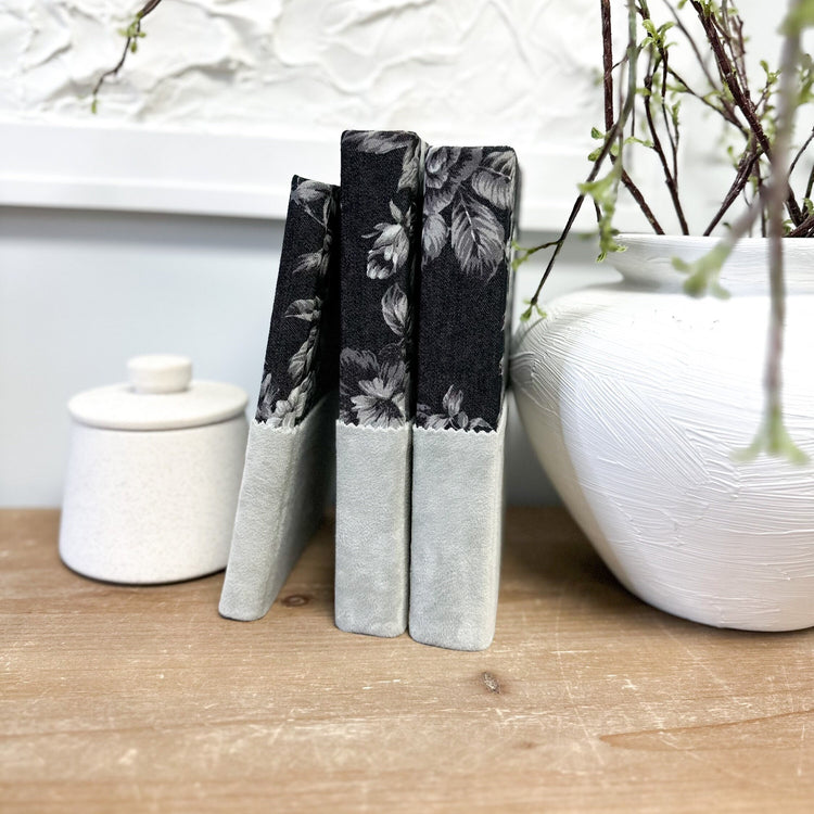 Linen Covered Books for Shelf Decor – Elements