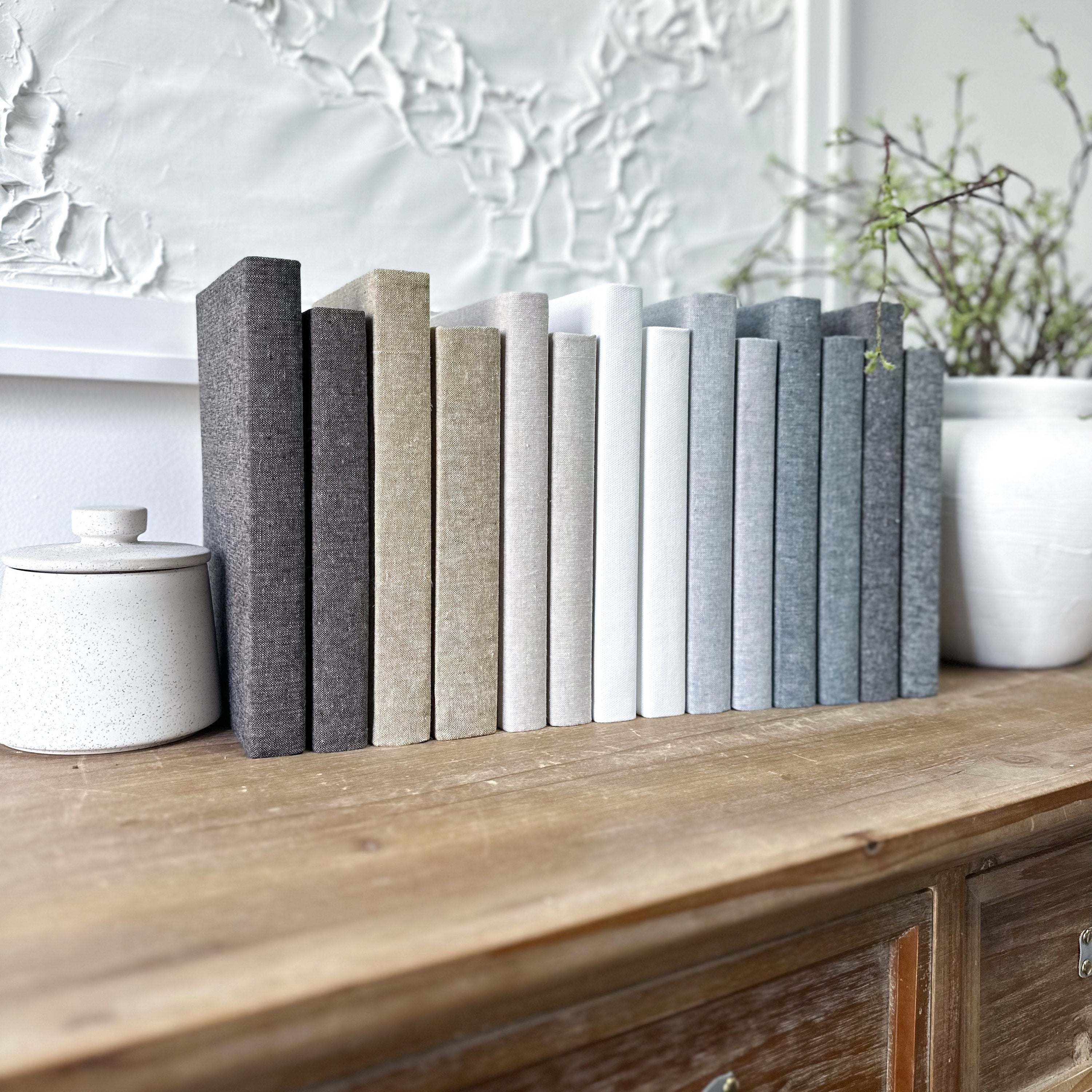 Mix & Match Linen Covered Decorative Books – Elements