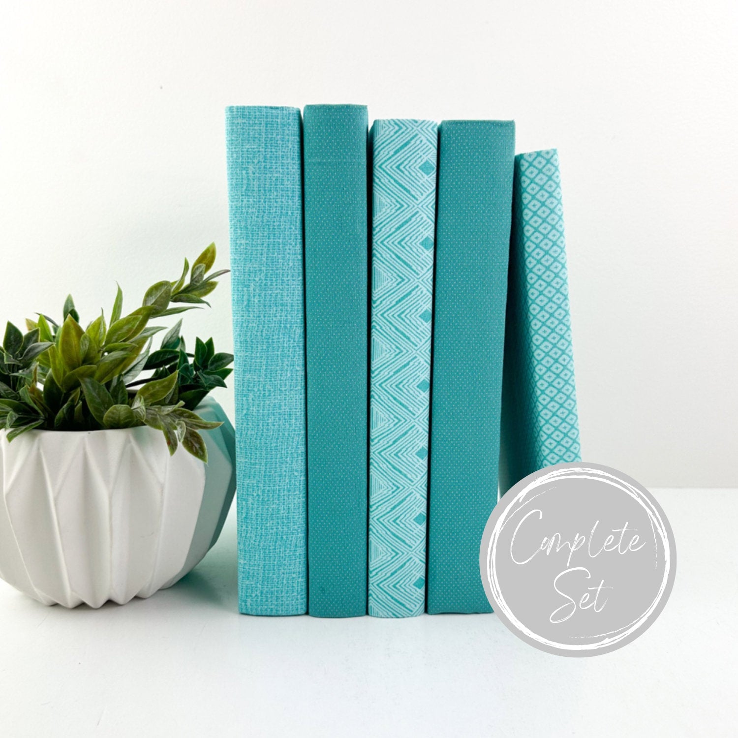 Linen Wrapped Books for Shelf Decor – Elements