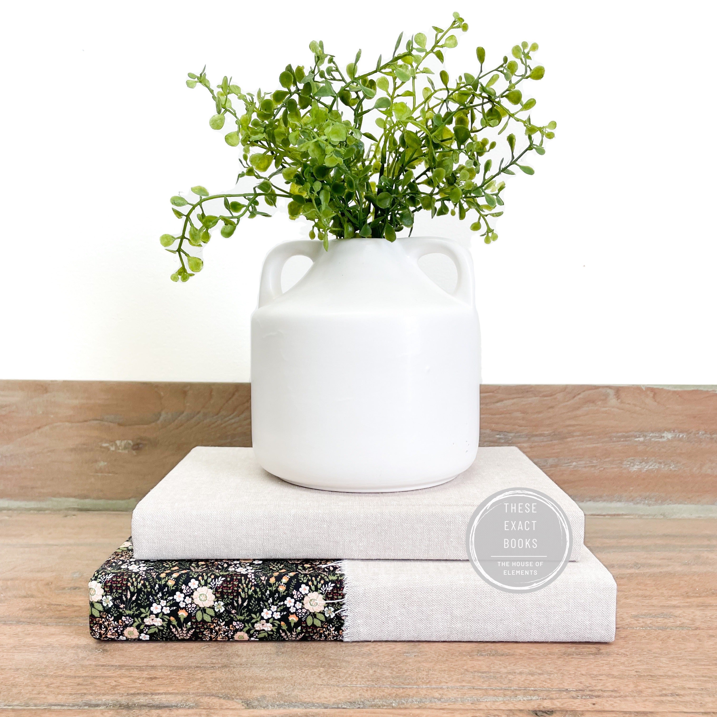 Brown Floral Decorative Books – Elements