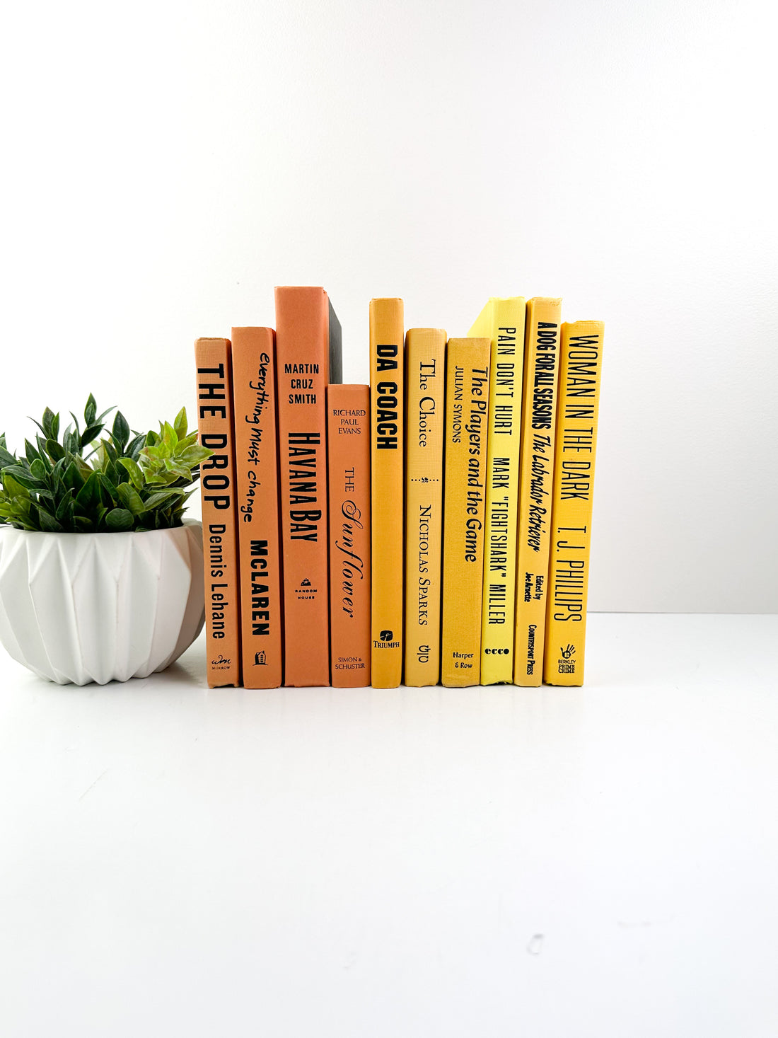 Yellow and Orange Books for Decor – Elements