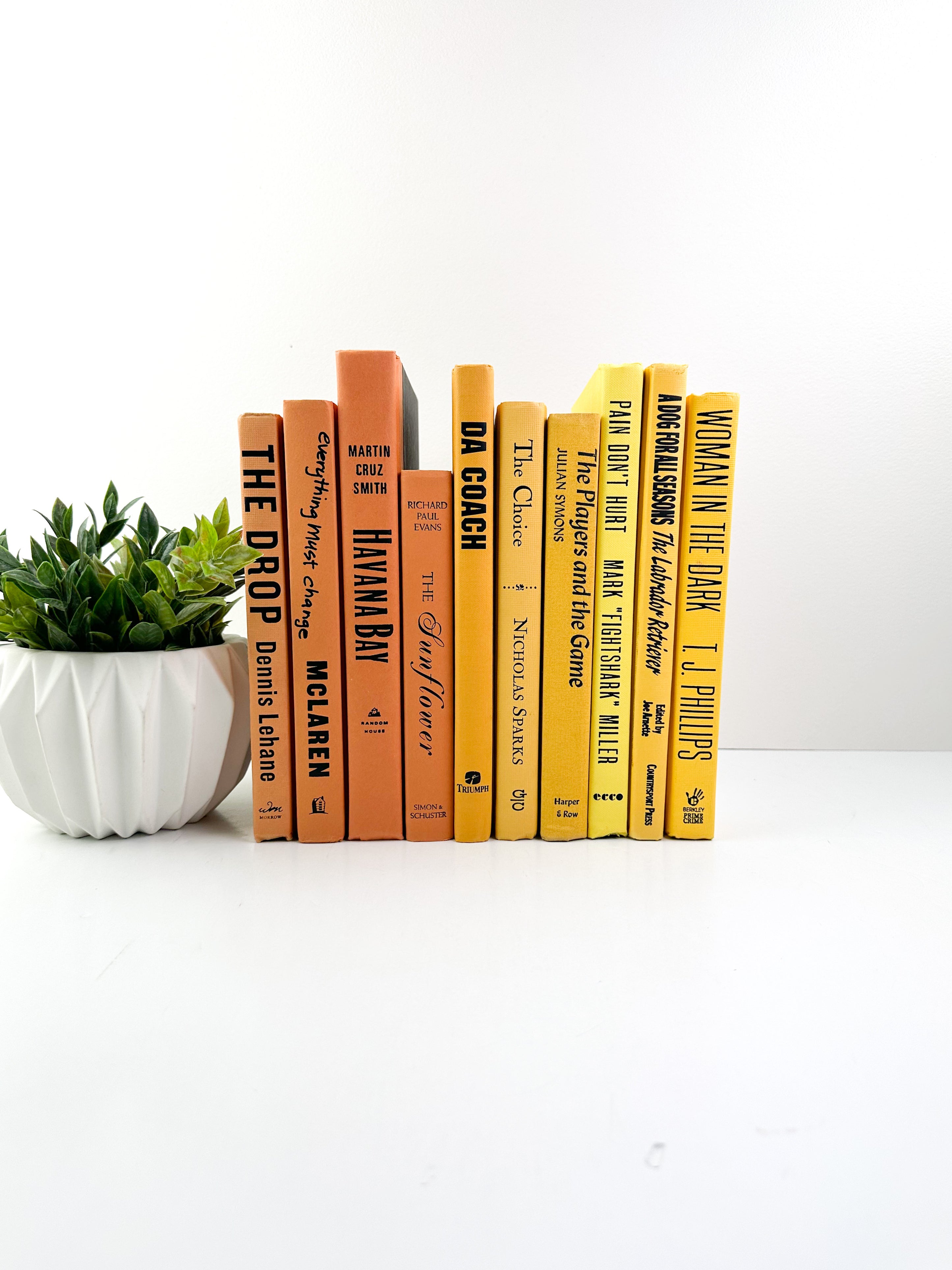 Yellow and Orange Books for Decor – Elements