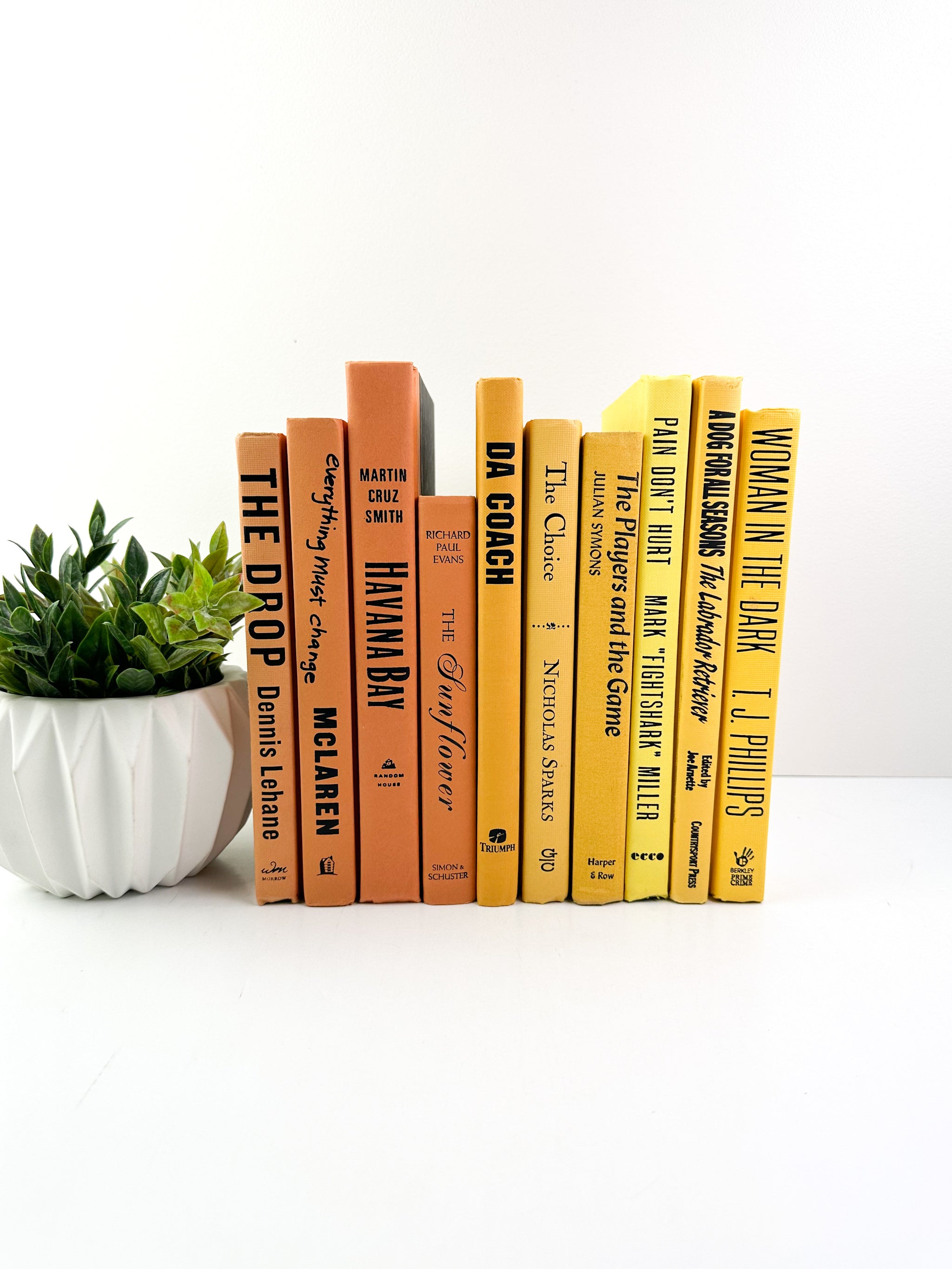 Yellow and Orange Books for Decor – Elements